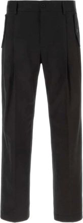 Dolce & Gabbana Homme, Pantalons, Noir, Taille: XL Pantalon en coton stretch