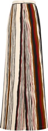 Max Mara Femme, Pantalons, Multicolore, Taille: 42 FR Pagano Wide Pantalons