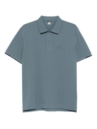C.P. Company polo en coton à logo - Bleu