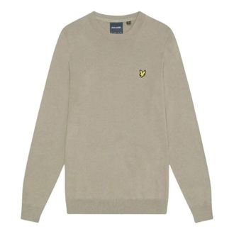 Lyle & Scott Rundhalspullover in Sage Uniform in Braun