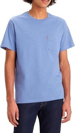 Levi's T-Shirt Classique à Manches Courtes pour Homme, Denim flammé Blanchi, S