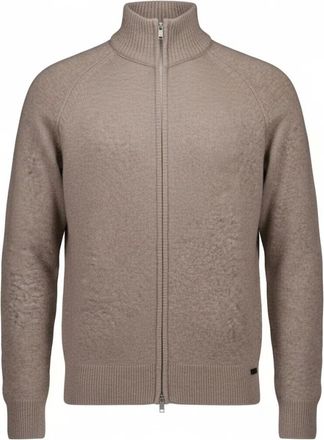 Genti Veste zipp&eacute;e &agrave; manches longues - Homme - Pulls - Brun - Taille: L