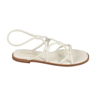 Gianvito Rossi Leder-Sandalen - - Shoes - Damen - Wei&szlig; - 40 EU