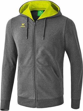 Erima Herren Sweatjacke Graffic 5-C Tracktopjacke, grau Melange, S, 2070701