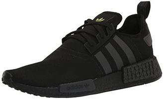 adidas Originals Baskets NMD_R1 pour homme, Noir/Gris/Jaune Solaire, 5