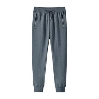 Generic Pantalon de jogging pour homme - D&eacute;contract&eacute; - Coupe droite - Pour le printemps, l&eacute;t&eacute;, lautomne et lhiver, gris fonc&eacute;, 4XL
