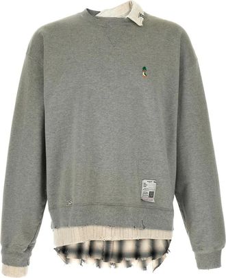 Miharayasuhiro Mihara Yasuhiro, Homme, Sweatshirts et sweats &agrave; capuche, Gris, Taille: M SweaT-shirt Triple &Eacute;paisseur