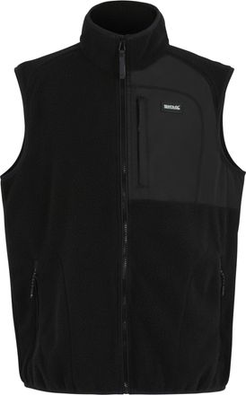 Regatta Herren Body Warmer Frankie Borg Fleece-Weste, Schwarz, L