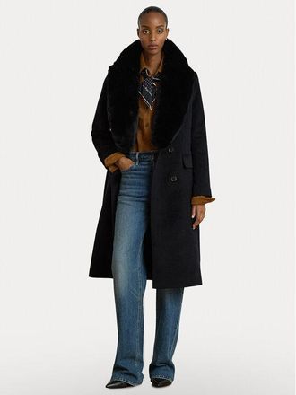 Lauren Ralph Lauren Wollmantel 297P23450002 Hellbraun Oversize