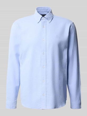 Mc Neal Regular Fit Freizeithemd aus reiner Baumwolle mit Label-Stitching