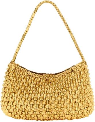 Dragon Diffusion Rosanna Gewebte Leder Umh&auml;ngetasche - - Bags - Damen - Gelb - ONE SIZE