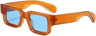 Generic Lunettes De Soleil &Agrave; Petite Monture Carr&eacute;e For Hommes Et Femmes, UV400, Sport De Conduite(Orange)