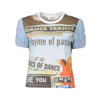Desigual Cotton T-Shirt - - Tops - Damen - Mehrfarbig - L
