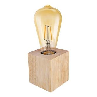 Osram Tischleuchte 1906 Edison E27 2,5W, 2400K, Holz braun, 220 lm, Vintage-Stil, austauschbar