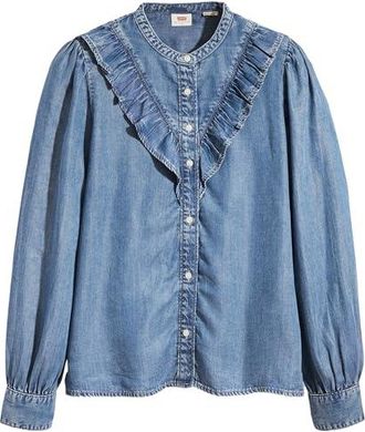 Levi's Carinna Denim ATR HOOPWEAR Tee, in Patches 2, M Femme