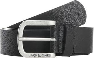Jack & Jones Jacharry Belt Noos, Ceinture Homme, Noir (Black Detail: Jones), 120 (Taille fabricant: 105)