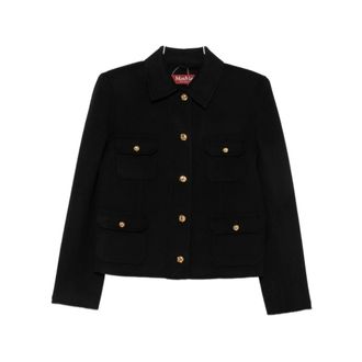 Max Mara Damen, Jacken, Schwarzk, 2XSGr&ouml;&szlig;e