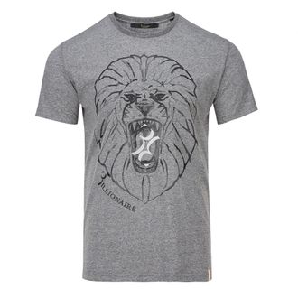 Billionaire Boys Club Homme, Tops, Gris, Taille: XS T-shirt Col Rond MC Lion