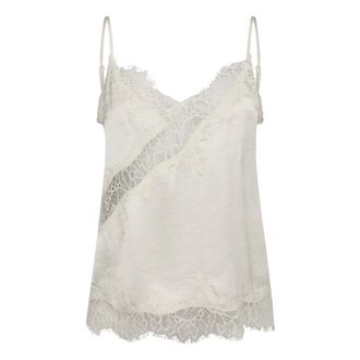 Co'Couture Femme, Tops, Beige, Taille: 38 FR Spitzentop