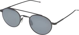 Thom Browne unisex, Accessoires, Noir, Taille: 49 MM Lunettes de soleil rondes