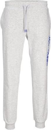 Jack & Jones Pantalon de Jogging pour Homme, Coupe Normale, Blanc-Gris, S