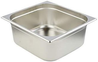 Lacor INOX 2/3 Behälter ohne Griff, 325 x 354 x 150 mm, Silber