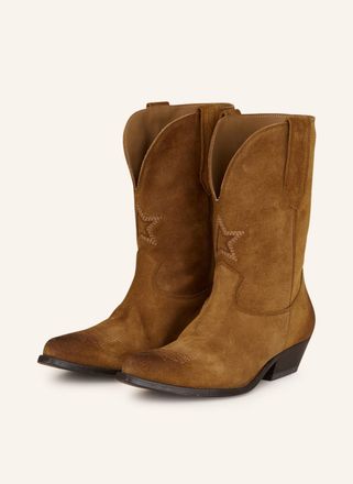 Golden Goose Cowboy Boots Wish Star braun