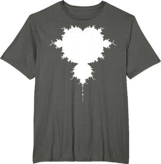 MathWare Nerdy Mandelbrot White Fractal Chaos Physik Mathematik Lehrer T-Shirt