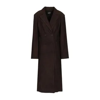 Rotate Langer Wildledermantel - - Coats - Damen - Braun - M