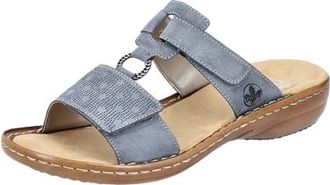 Rieker 60885, Mules femme, Bleu (Azur), 42 EU