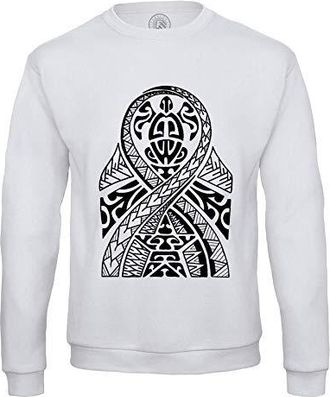 Fabulous Sweat Shirt Homme Tortue Maori Tatouage Nouvelle-Zelande Art Tribale