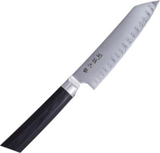 Kai Seki Magoroku Kaname Kiritsuke 15 cm Klingenl&auml;nge - VGXeos-Stahl aus 3-Lagenstahl geschmiedet 60-62 HRC - Pakkaholzgriff schwarz - Made in Japan handg