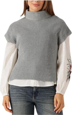 Mos Mosh MOS Mosh, Damen, Strickwaren, Grau, MGr&ouml;&szlig;e