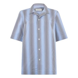 Dries Van Noten Kurz&auml;rmeliges Hemd - - Shirts - Herren - Blau - M