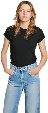 Pepe Jeans London Merida T-Shirt, Noir (Noir), XL Femme