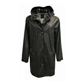 Etage Denmark Schwarze Regenjacke Parka Klassischer Stil - - Coats - Damen - Schwarzk - L