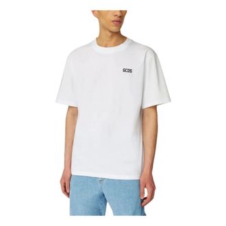 GCDS Wei&szlig;es T-Shirt mit kurzen &Auml;rmeln A2Om2302Je7-10 - - Tops - Herren - Wei&szlig; - L