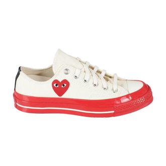Comme Des Gar&ccedil;ons Homme, Chaussures, Blanc, Taille: 40 EU Red Sole Low Top