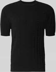 A|X Armani Exchange Strickshirt aus Viskose-Mix mit Strukturmuster