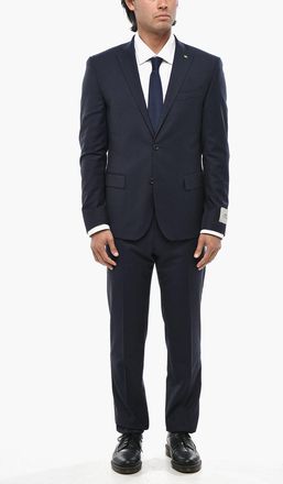 Corneliani CC COLLECTION Anzug aus reiner Schurwolle mit zwei Schlitzen und klassischem Revers Corneliani