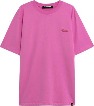 Barrow Barrow, unisex, Tops, Rose, Taille: L T-Shirt En Jersey