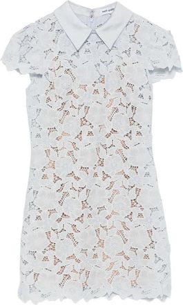 Self Portrait Floral Lace Mini Dress