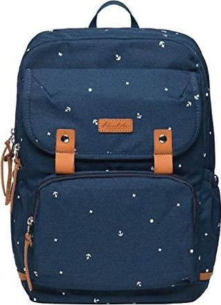 KAUKKO Sacs à dos décole Université Haute capacité Loisirs Voyage Sac à dos Sac à dos (23,37 litres) Peut contenir des ordinateurs portables de 14, Bleu(K800