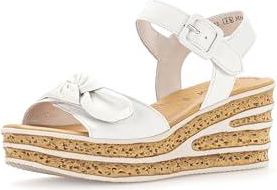 Gabor Sandales &agrave; lani&egrave;res pour femme, Blanc 21, 40.5 EU