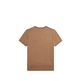 Polo Ralph Lauren Pull manches courtes en coton m&eacute;lang&eacute;