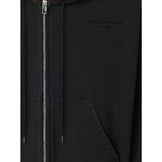 Alexander Wang Faux-Fur Trim Hoodie - Black