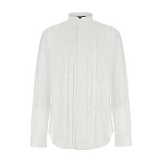 Emporio Armani Baumwollhemd mit langen &Auml;rmeln - - Shirts - Herren - Wei&szlig; - L