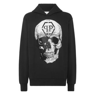 Philipp Plein Hooded Sweatshirt Skull - - Sweatshirts & Hoodies - Herren - Schwarzk - 2XL