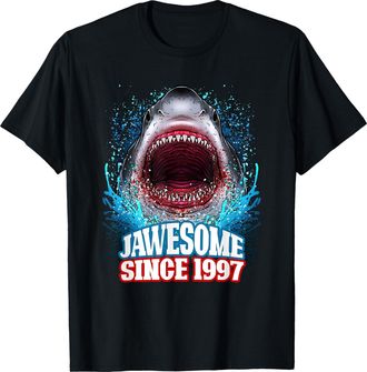 BDAZ 28. Geburtstag Jawesome Seit 1997 Shark 28 Jahre alt T-Shirt
