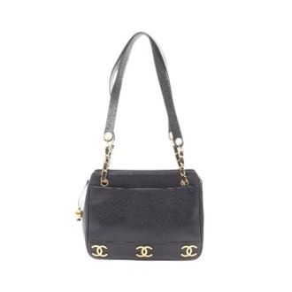 Chanel Pre-owned Triple Coco Mark Grained Calf Tote Bag - - Pre-owned - Damen - Schwarzk - ONE SIZE
